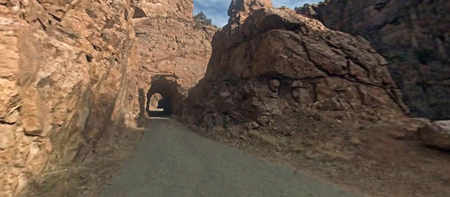 Gilman Tunnels take you through the Jemez Mountains