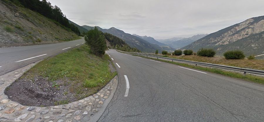 Col de Montgenèvre, a mountain road in the Cottian Alps