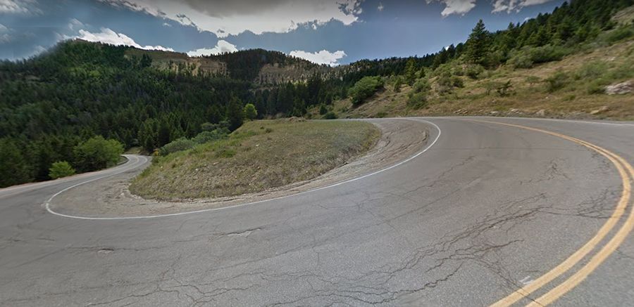 A few switchbacks to Douglas Pass in CO