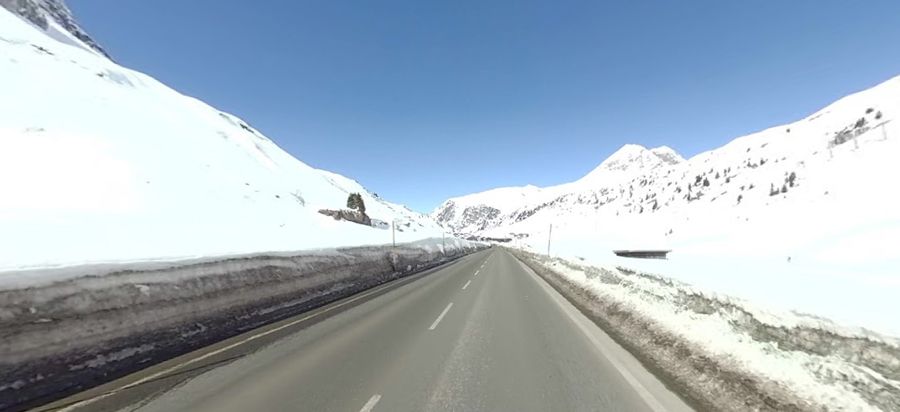 Flexen Pass, a paved road in the Austrian Alps
