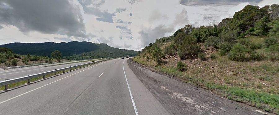 Driving the treacherous Raton Pass of the Sangre de Cristo Mountains