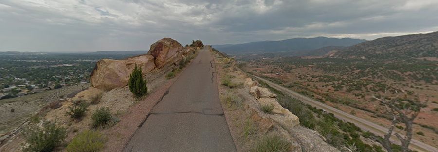 Skyline Drive in CO: you're literally on a little strip of roadway on ...