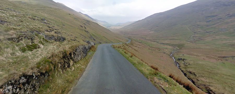 Newlands Pass is a narrow, perilously steep road in England