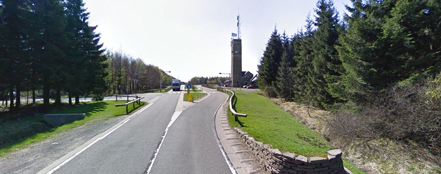 Signal de Botrange, the highest road in Belgium