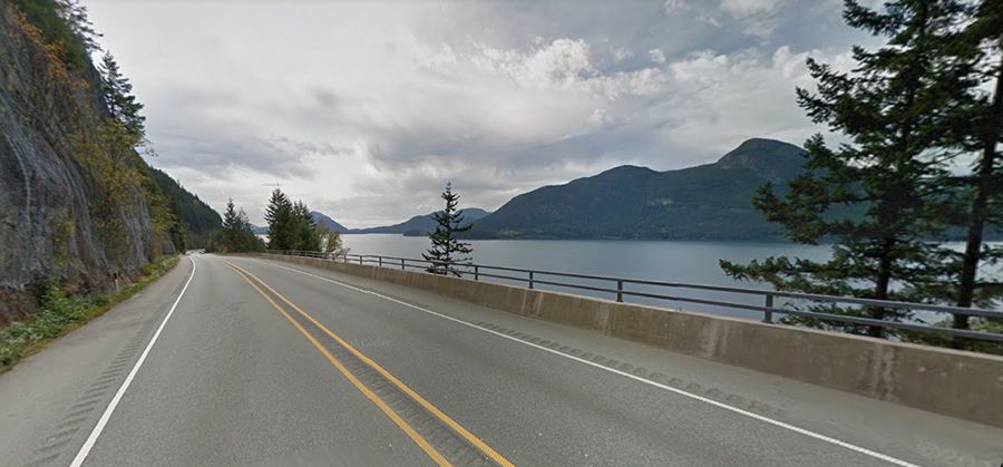 Sea to Sky Highway is a picturesque cliffside road in BC