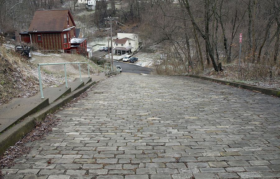 Canton Avenue, one of the steepest streets in the USA