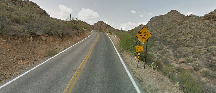 Gates Pass is a dangerous road with breathtaking views in AZ