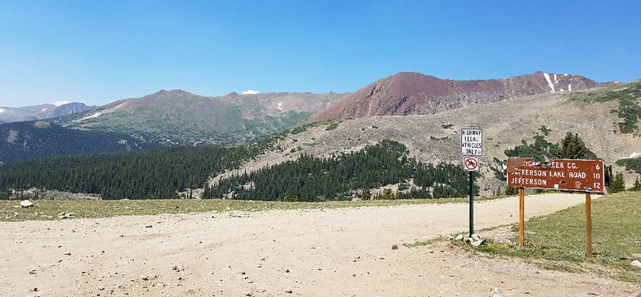 Georgia Pass, a long bumpy ride in the Rocky Mountains