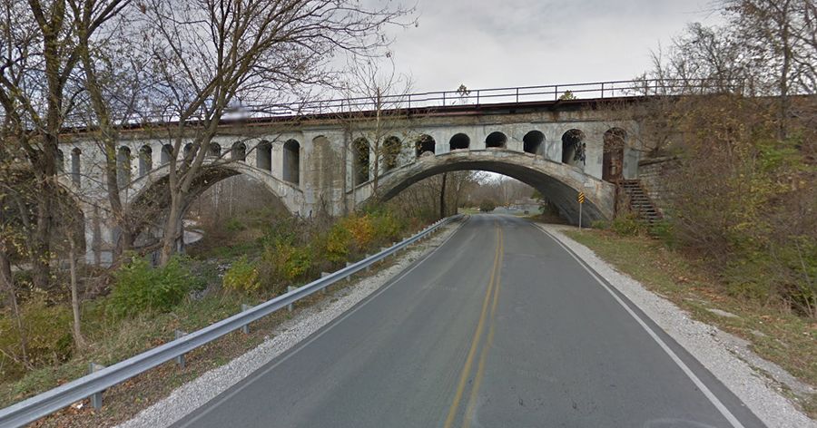 The haunted Avon Bridge in Indiana