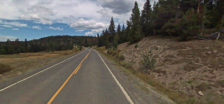 Togwotee Pass, a paved road in the Absaroka Mountains
