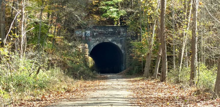 The haunted Moonville Tunnel in Ohio is steeped in ghostly lore