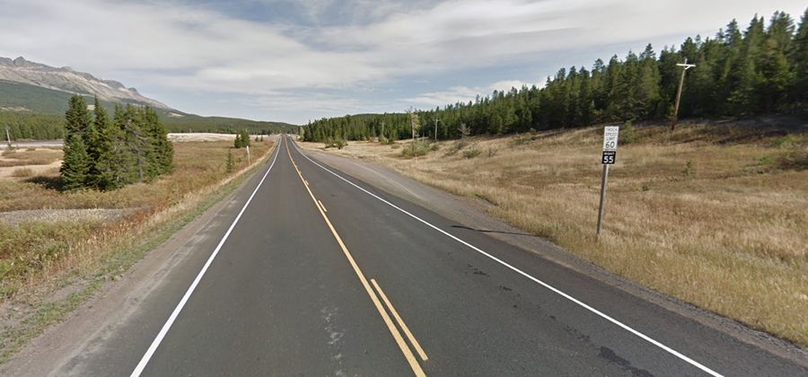 Marias Pass, a paved road in Glacier NP