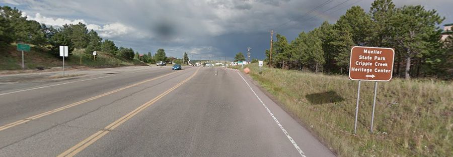 A scenic paved road to Ute Pass in Teller County