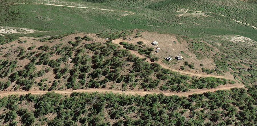 A steep unpaved road to the summit of Picuris Peak