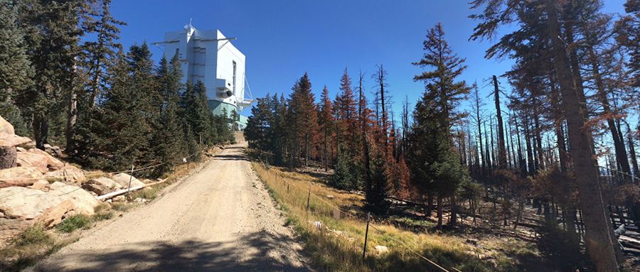 Mount Graham in AZ: a steep unpaved road to the summit