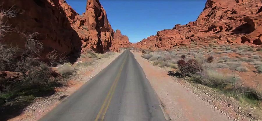 Exploring the scenic Mouse's Tank Road in Nevada
