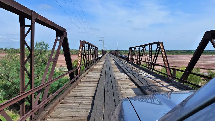 Driving the Red River Bridge