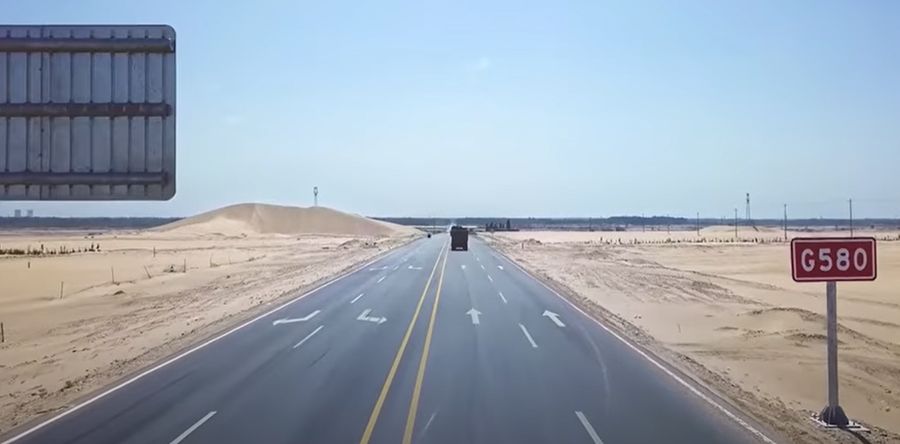 Travelling the strategic China National Highway 580