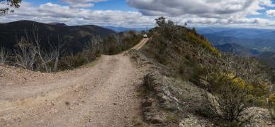 Billy Goat Bluff Trail is a steep track in the Victorian High Country